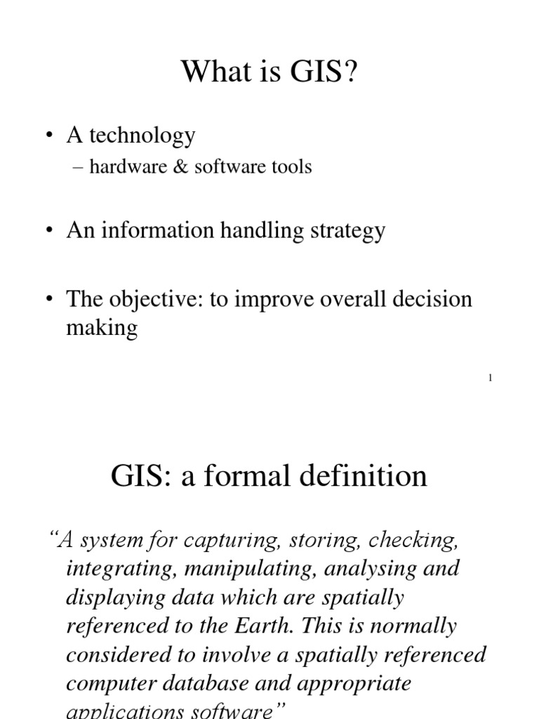 An Introduction to Geographic Information Systems: Defining GIS, Its Components, Applications ...