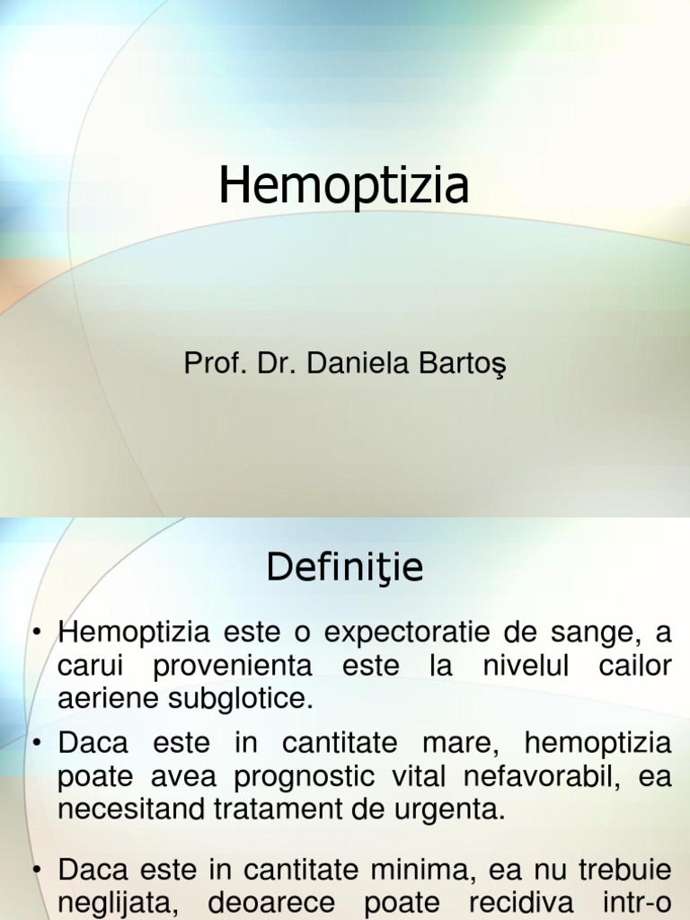 Hemoptizia Modificat | PDF