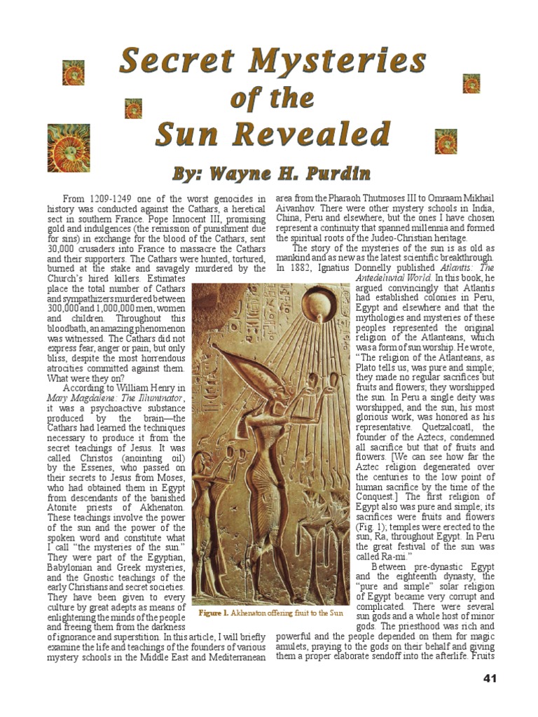 Sun Mysteries & Ancient Religions | PDF | Akhenaten | Ancient Egyptian ...