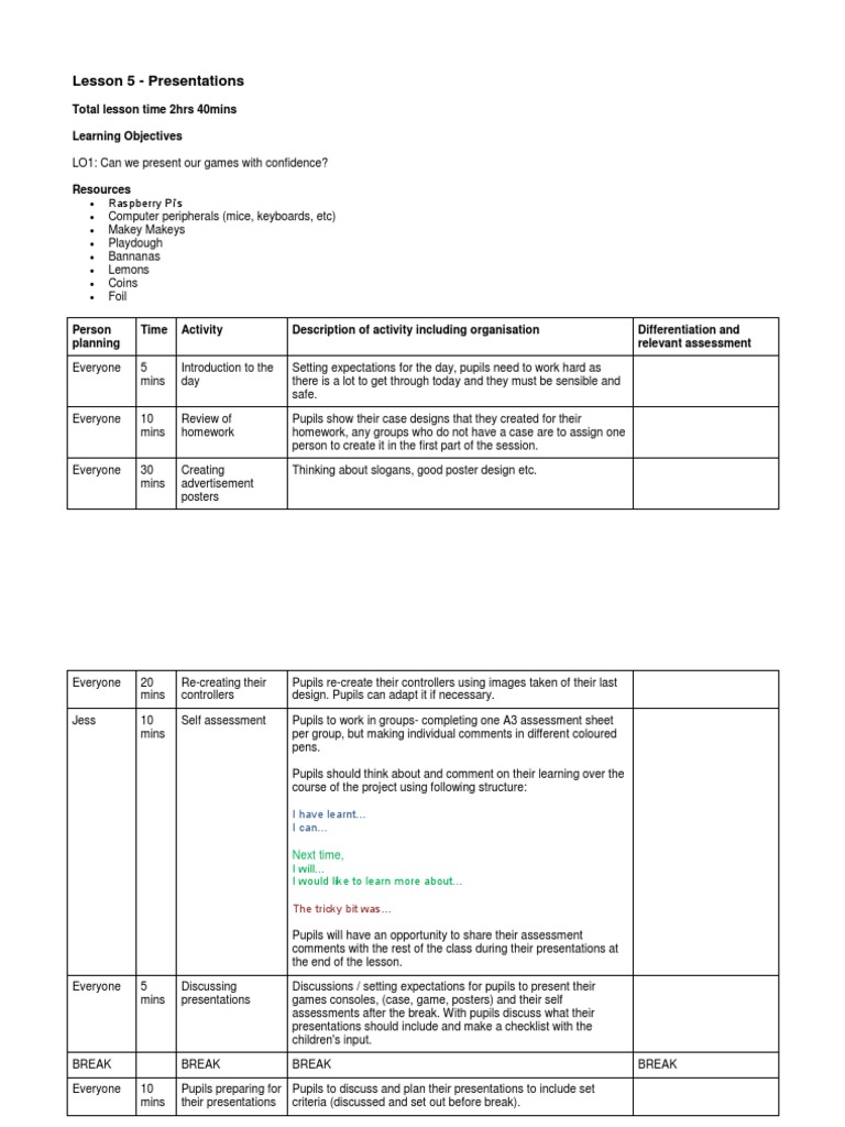 Lesson 5 | PDF