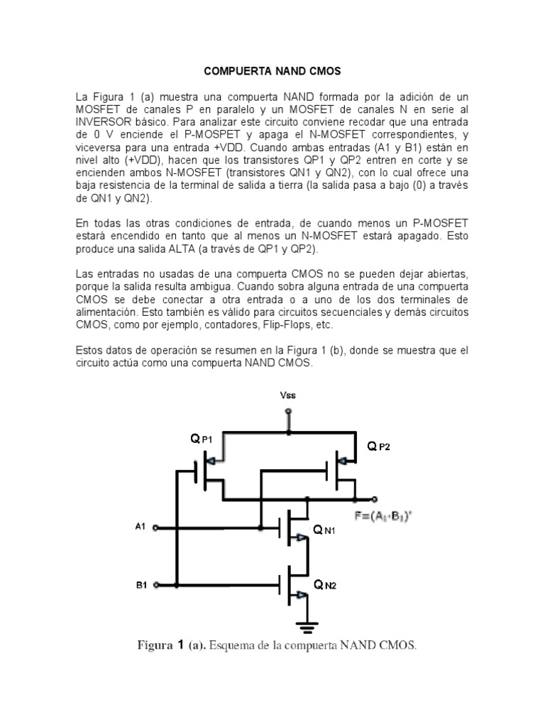 Compuerta Nand Cmos | PDF