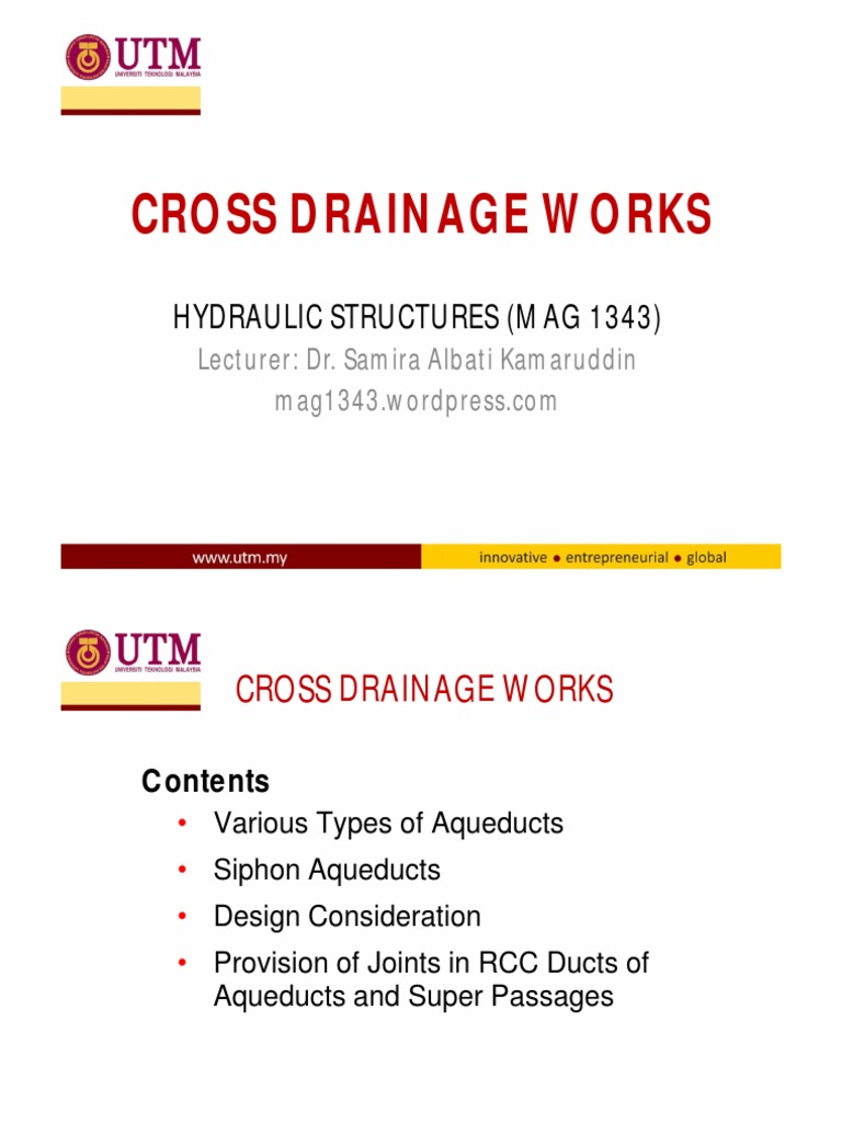 Cross Drainage Works | Canal | Masonry