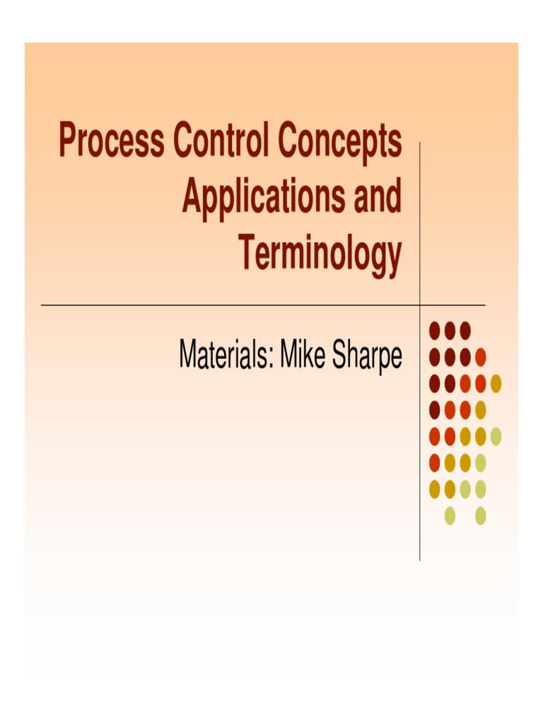 Industrial Process Control Basic Concepts | Download Free PDF | Process ...