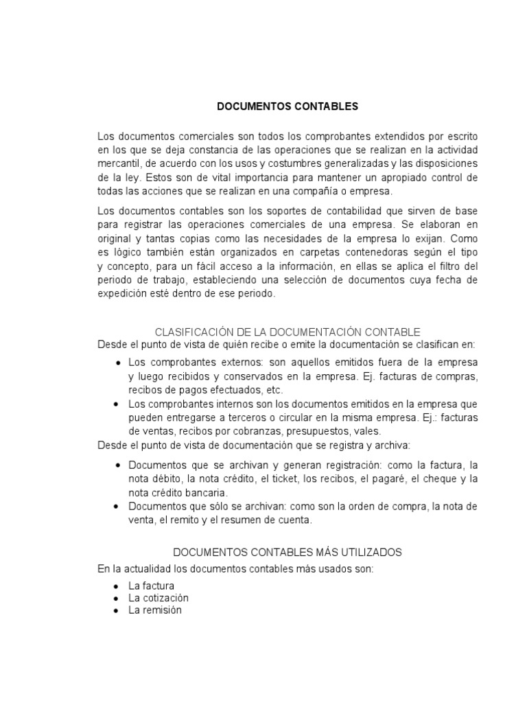 Documentos Contables PDF | PDF | Cheque | Pagaré