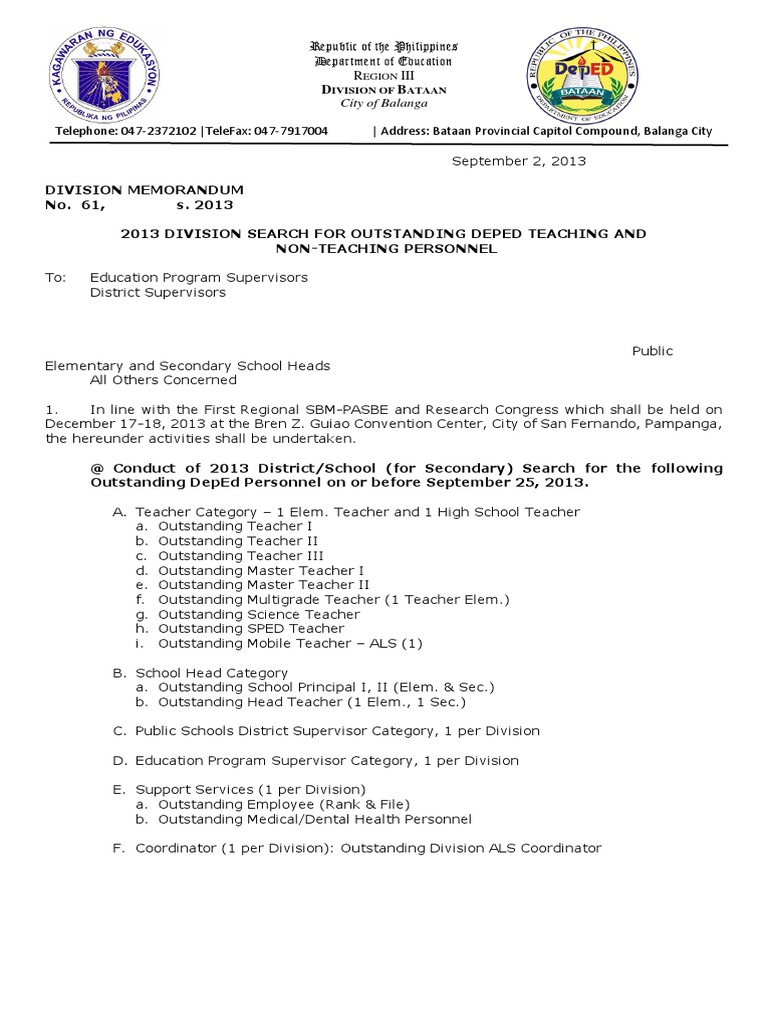 Criteria For Most Outstanding Teacher | PDF | Academic Degree | Doctor ...