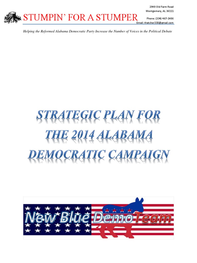 Alabama Democrats' 2014 Campaign Strategy | PDF | Democratic Party ...