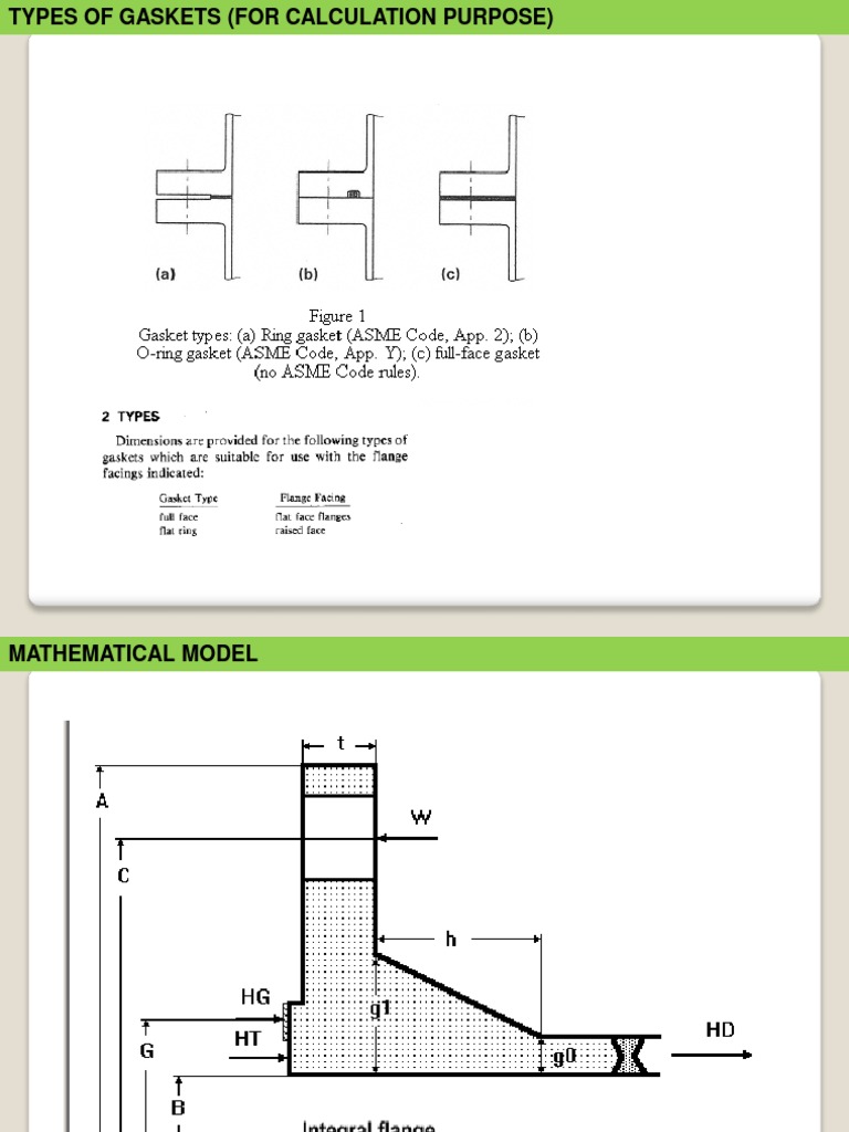 Gasket Parameters | PDF | Stress (Mechanics) | Screw
