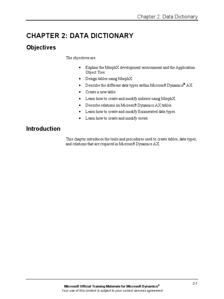 Ax2012 Enus Devi 02 | PDF | Database Index | Data Type