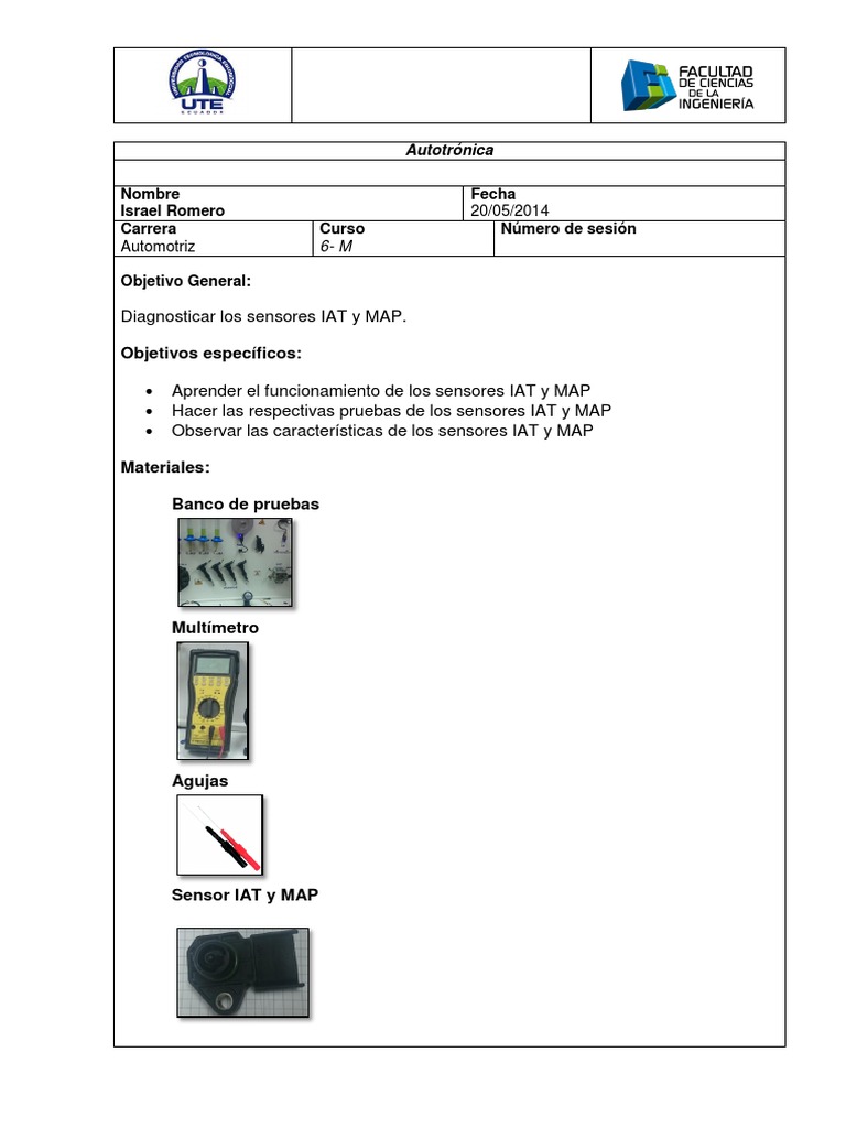 IAT y MAP | PDF | Turbocompresor | Sensor