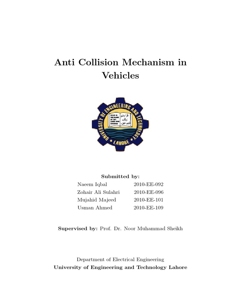 Vehicle Anti-Collision System Design | PDF | Raspberry Pi | Electronics
