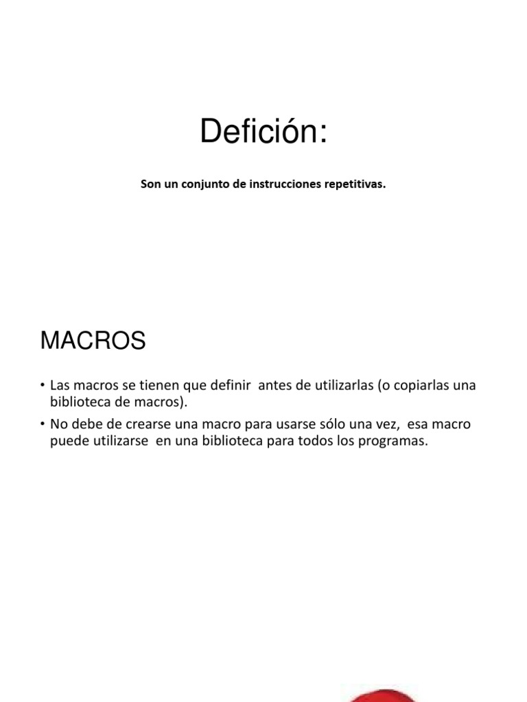 Macros | PDF | Macro (informática) | Lenguaje ensamblador