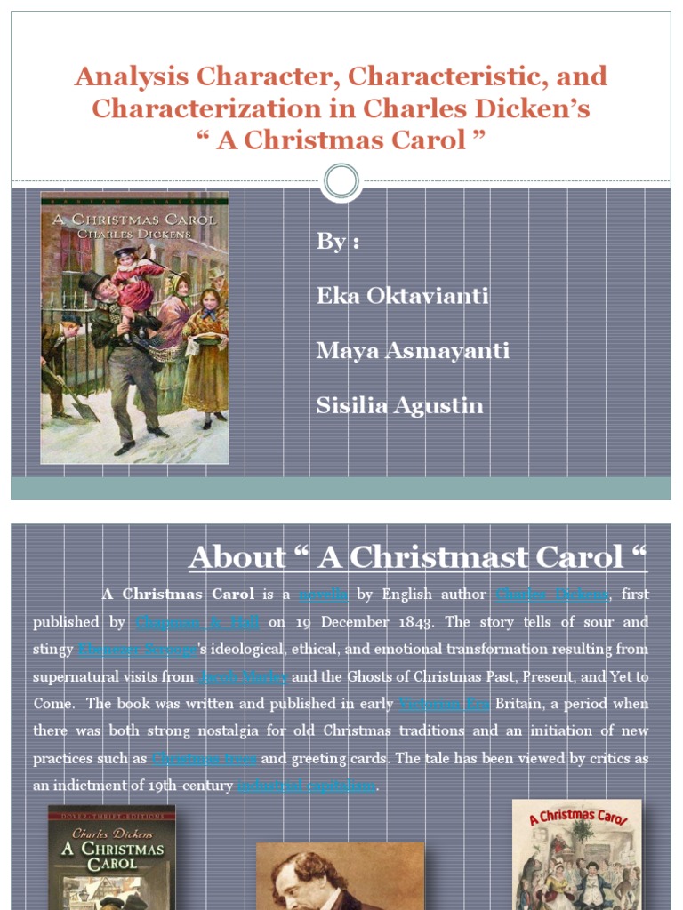 Analysis Character Christmas Carol | PDF | Ebenezer Scrooge | Charles ...