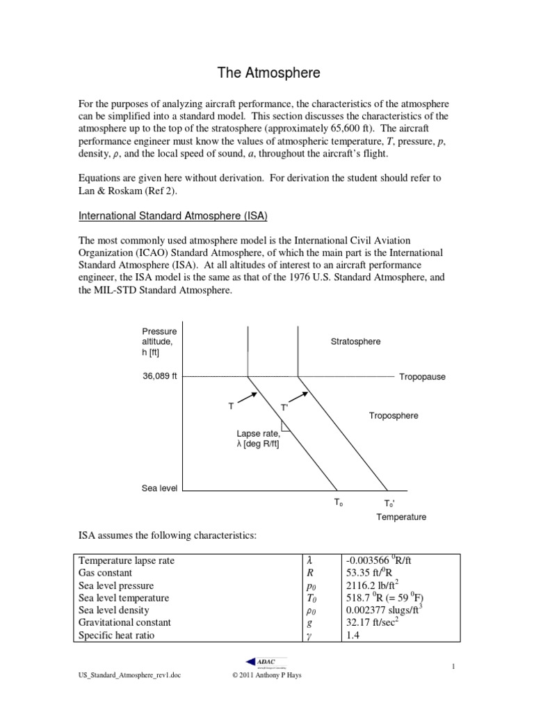 us standard atmosphere_rev1.pdf | Altitude | Altimeter | Free 30-day ...