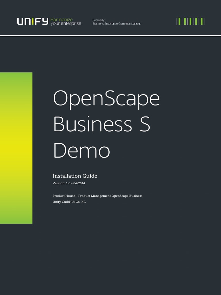 OpenScape Business S Demo Installation Guide | PDF | Sudo | System Software