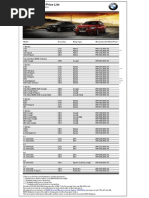 BMW Pricelist PM | PDF | Bmw | Motor Vehicle