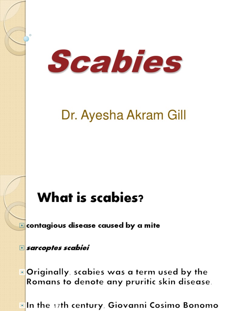 Scabies | PDF | Epidemiology | Clinical Medicine