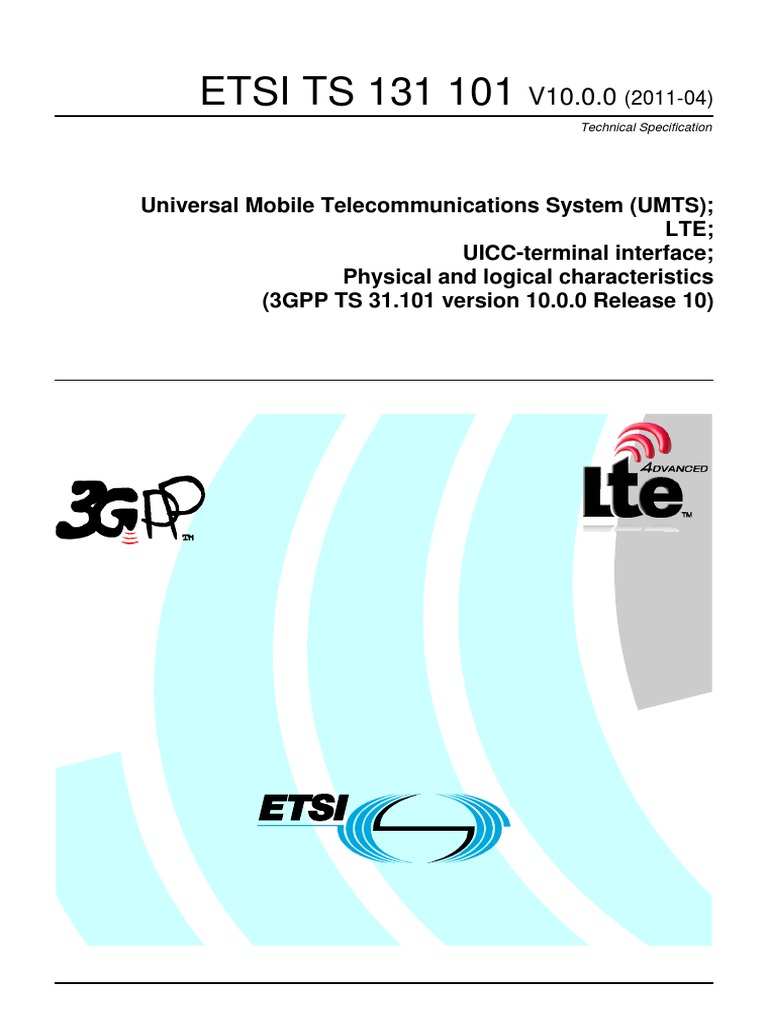 3GPP UICC-terminal Interface - Physical and Logical Characteristics ...