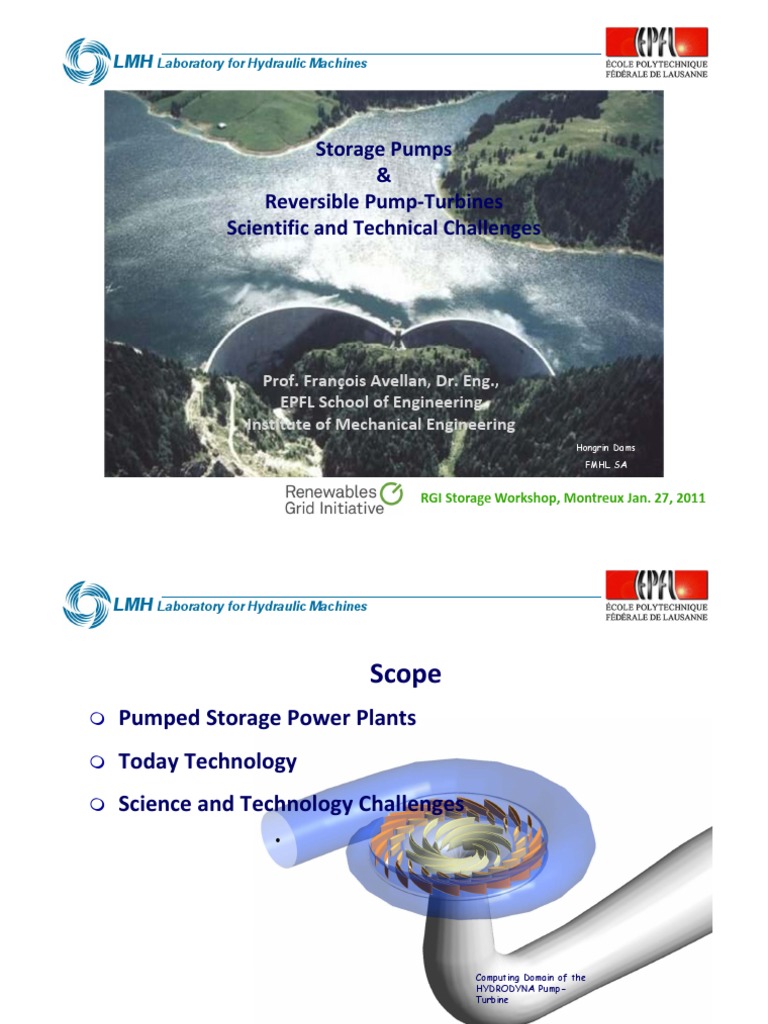 Storage Pumps Reversible Pump Turbines Scientific And Technical Challenges Rgistoragews