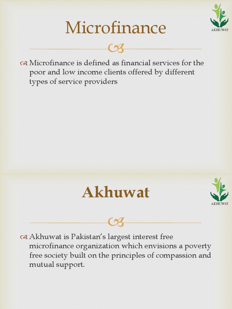 Akhuwat Foundation: Interest-Free Loans | PDF | Microfinance | Microcredit