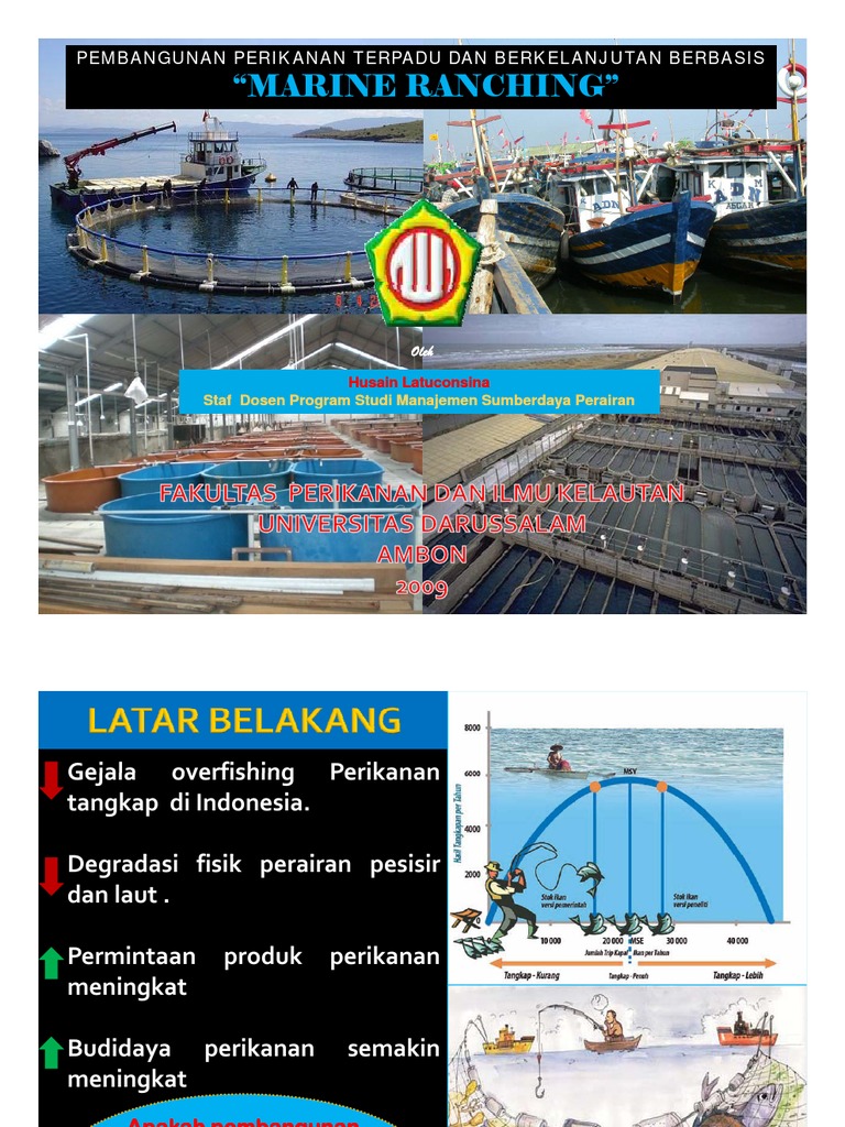 Marine Ranching Alternatif Pembangunan Perikanan Di Indonesia | PDF