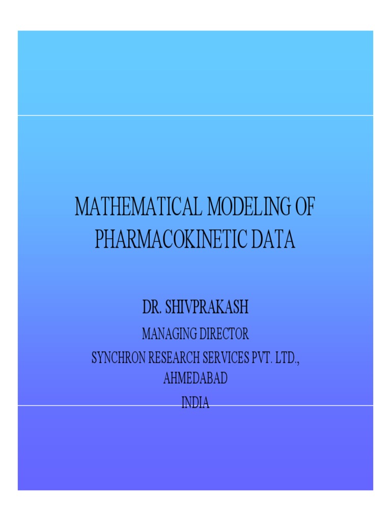 Math Mod PH Data | PDF | Pharmacokinetics | Teaching Mathematics