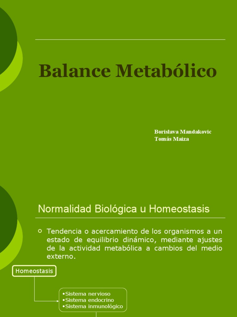 Balance Metabolico | PDF | Metabolismo | Nicotinamida adenina dinucleótida