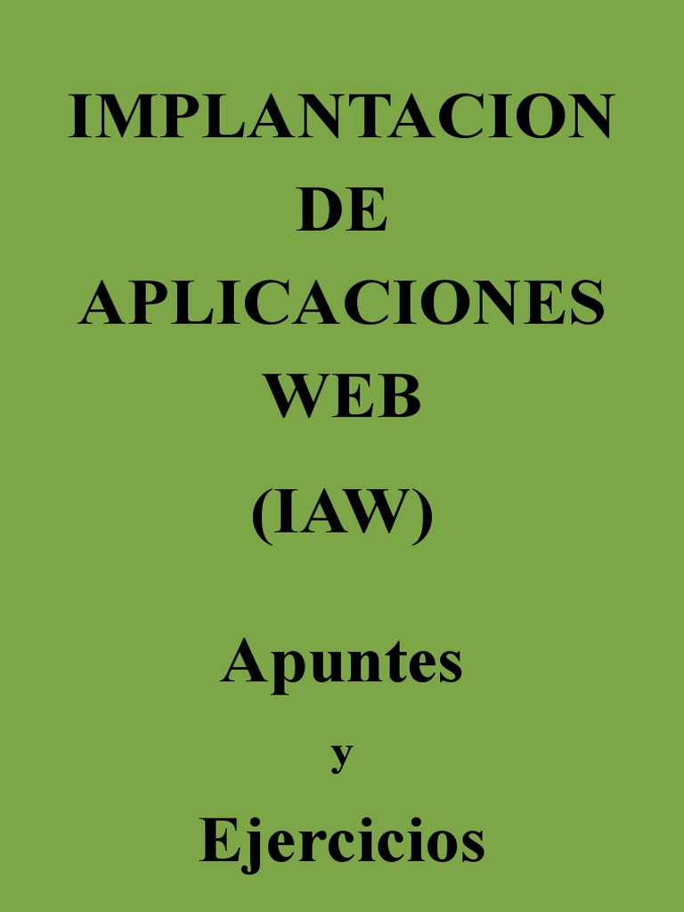 Implantacion de Aplicaciones Web - Apuntes v1 5 PDF | PDF | Servidor ...