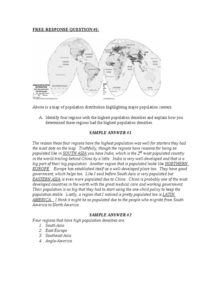 Free-Response Question #1:: Sample Answer #1 | PDF | Economies
