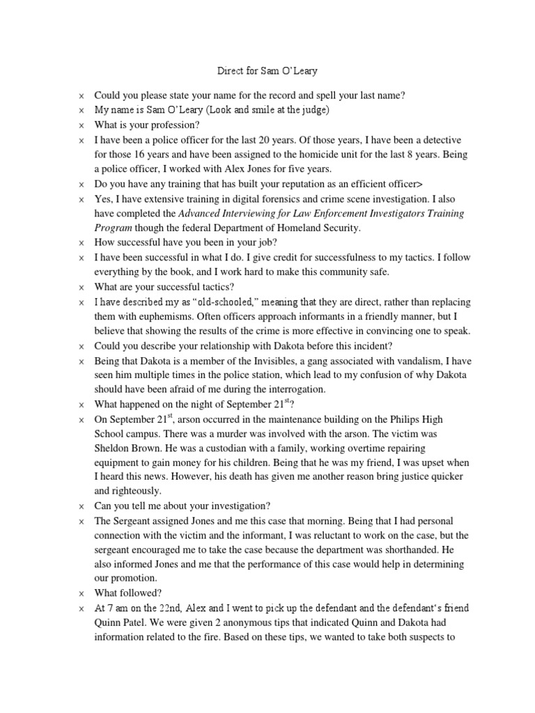 Sam O'Leary's Homicide Investigation Guide | PDF | Detective | Police