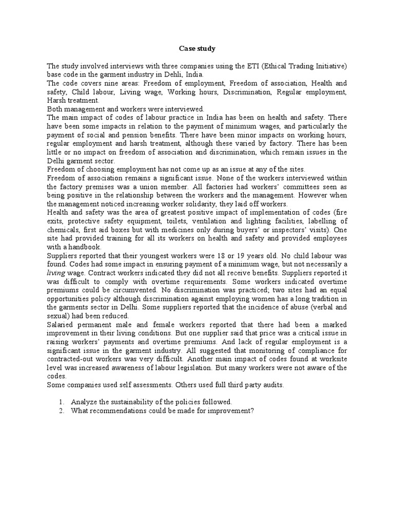 Case Study India | PDF