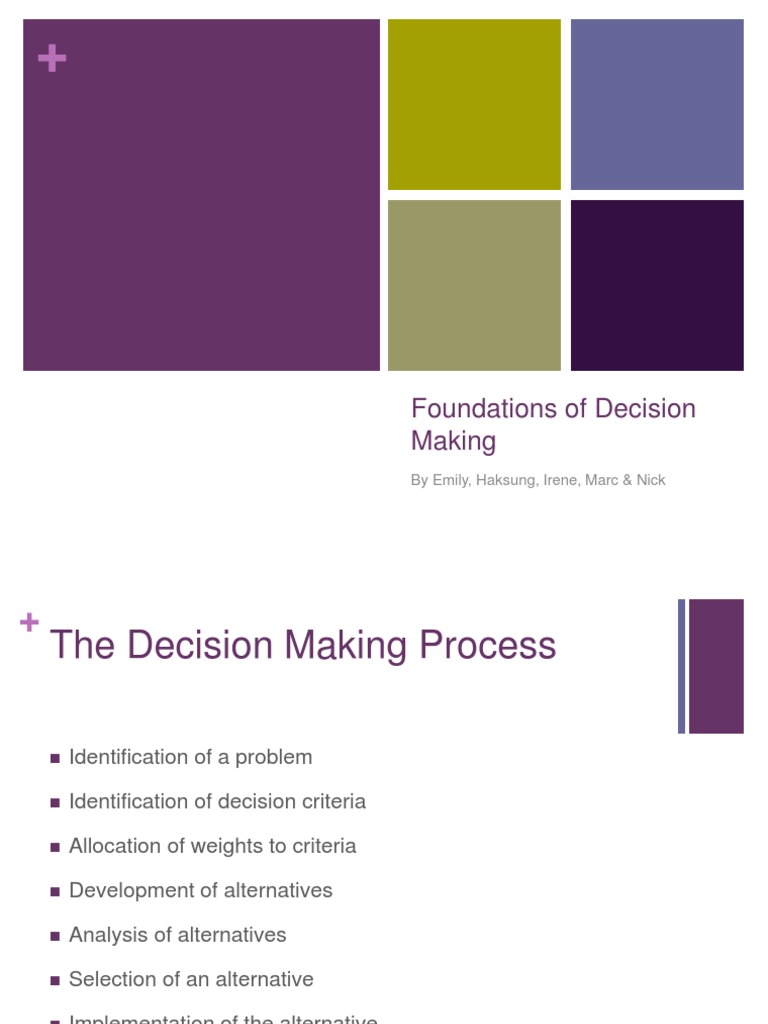 Decision Making Process | PDF