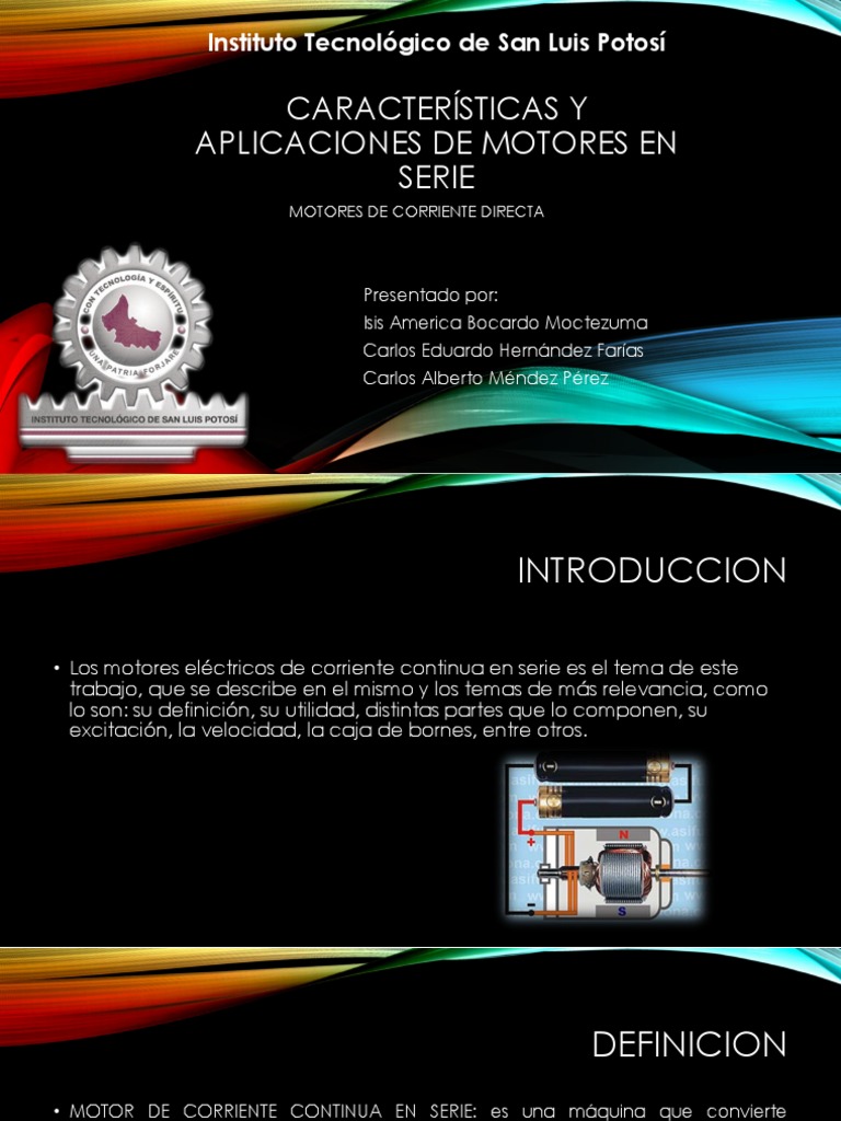 Motores en Serie. | PDF | Corriente eléctrica | Inductor