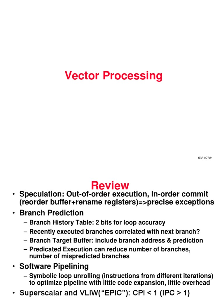 Vector | PDF | Central Processing Unit | Parallel Computing