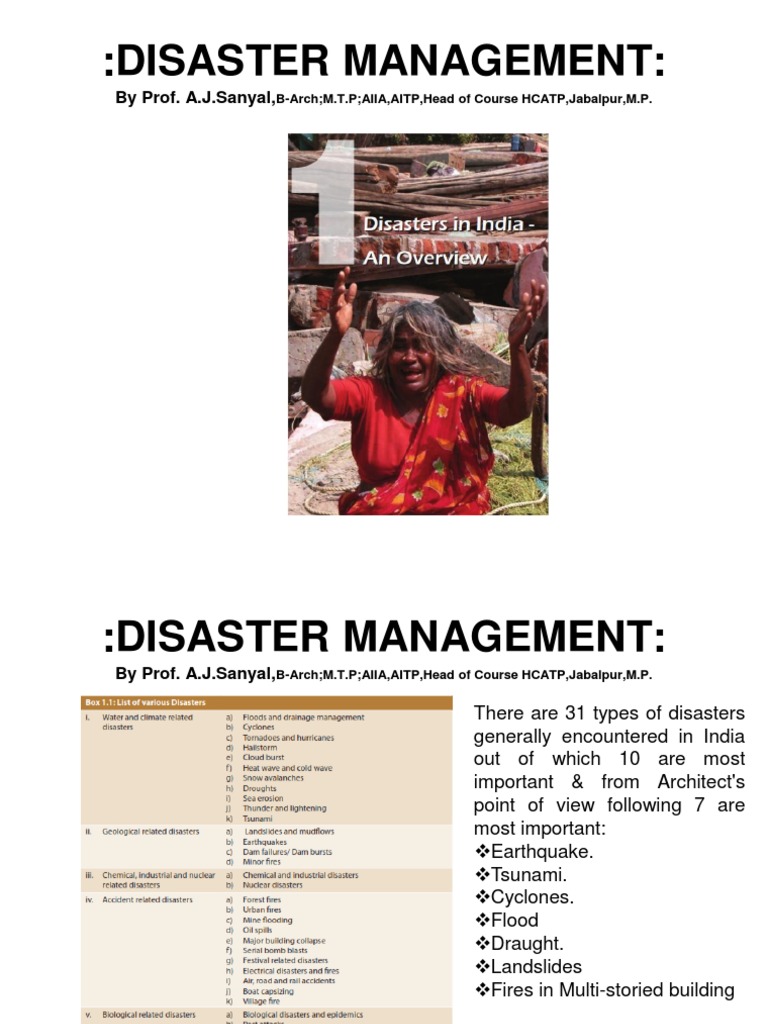 Disaster Management | Tsunami | Flood