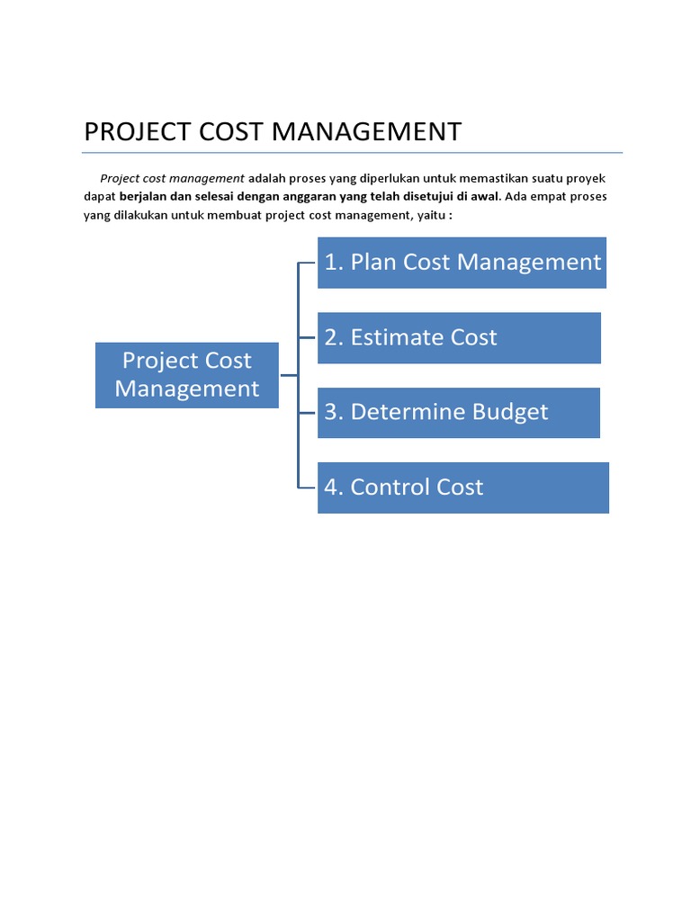 Chapter 4: Project Cost Management | PDF | Komputer