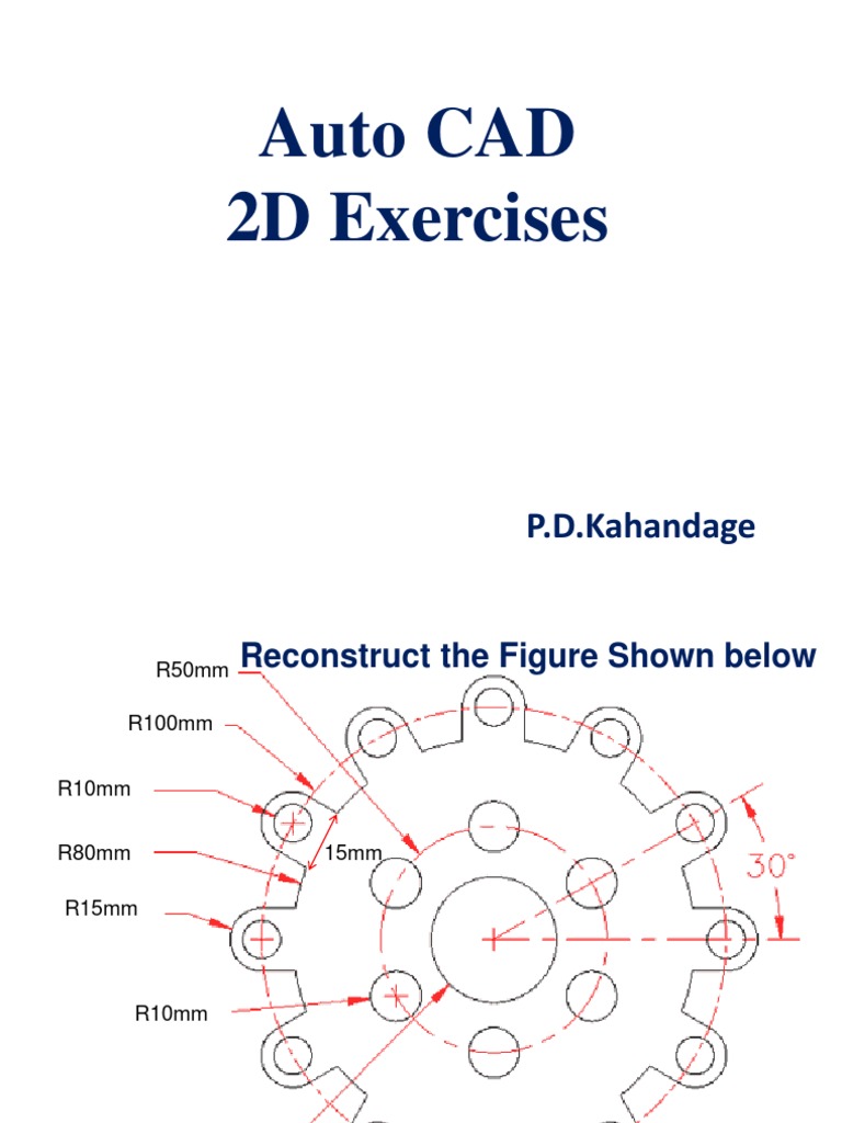 Autocad 2d Exercises Pdf