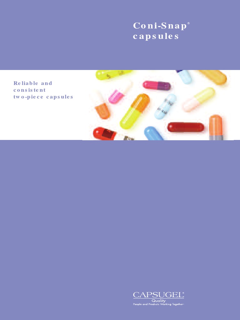 Consi Snap Brochure | PDF | Tablet (Pharmacy) | Gelatin