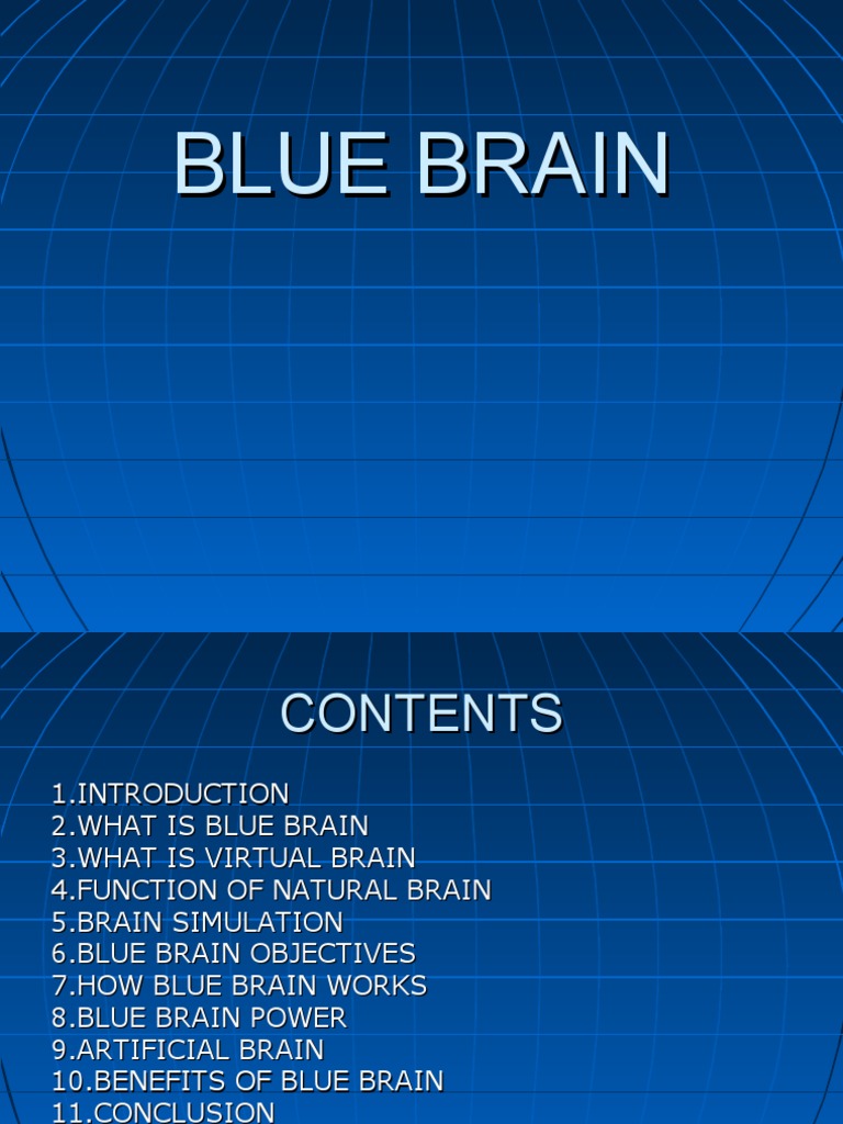 Blue Brain2 | PDF | Brain | Human Brain