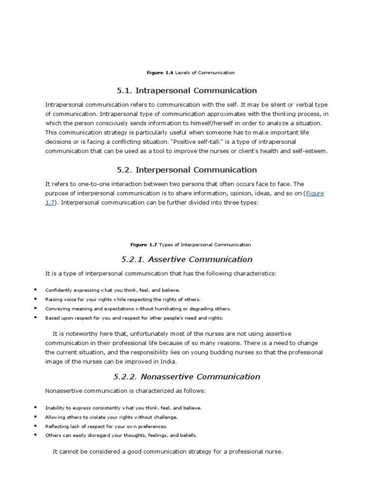 Levels of Communication | PDF | Interpersonal Communication | Communication