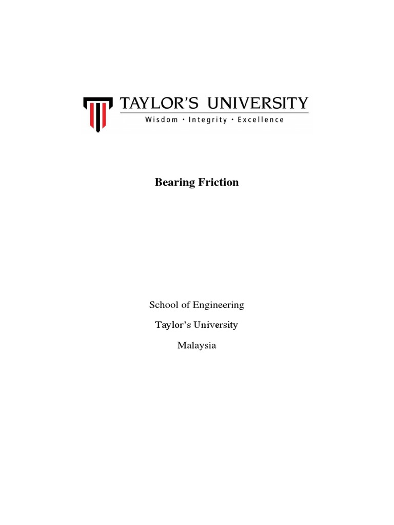 Bearing Friction | PDF | Friction | Bearing (Mechanical)