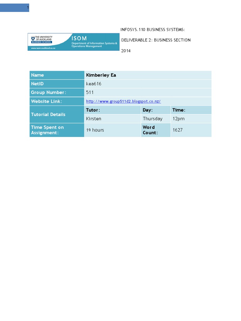 Name Netid Group Number: Website Link: Tutorial Details Time Spent On Assignment | PDF | Public ...
