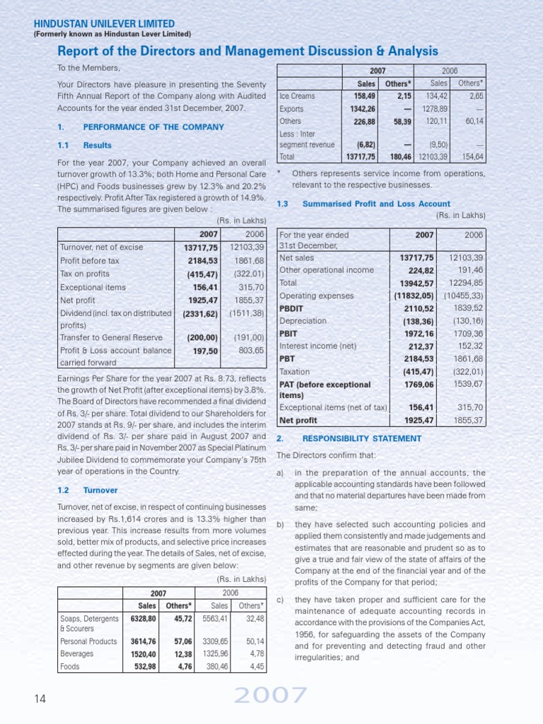 Report of The Directors and Management Discussion & Analysis | PDF ...