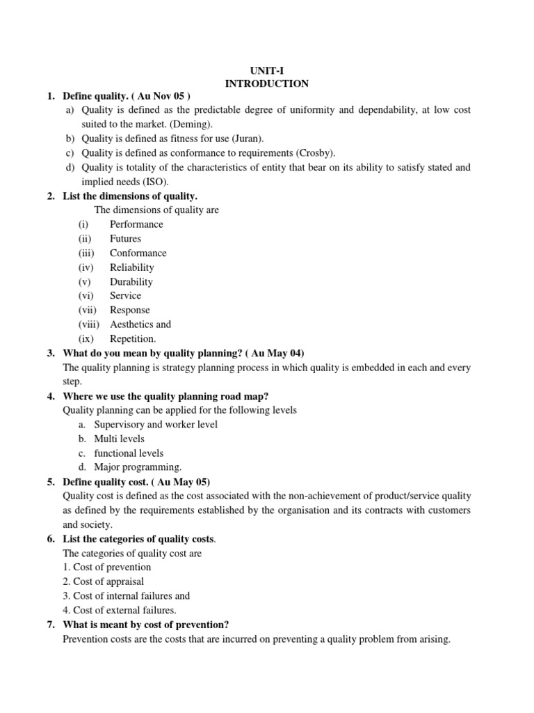 Understanding Quality Management Concepts | PDF | Business Process ...