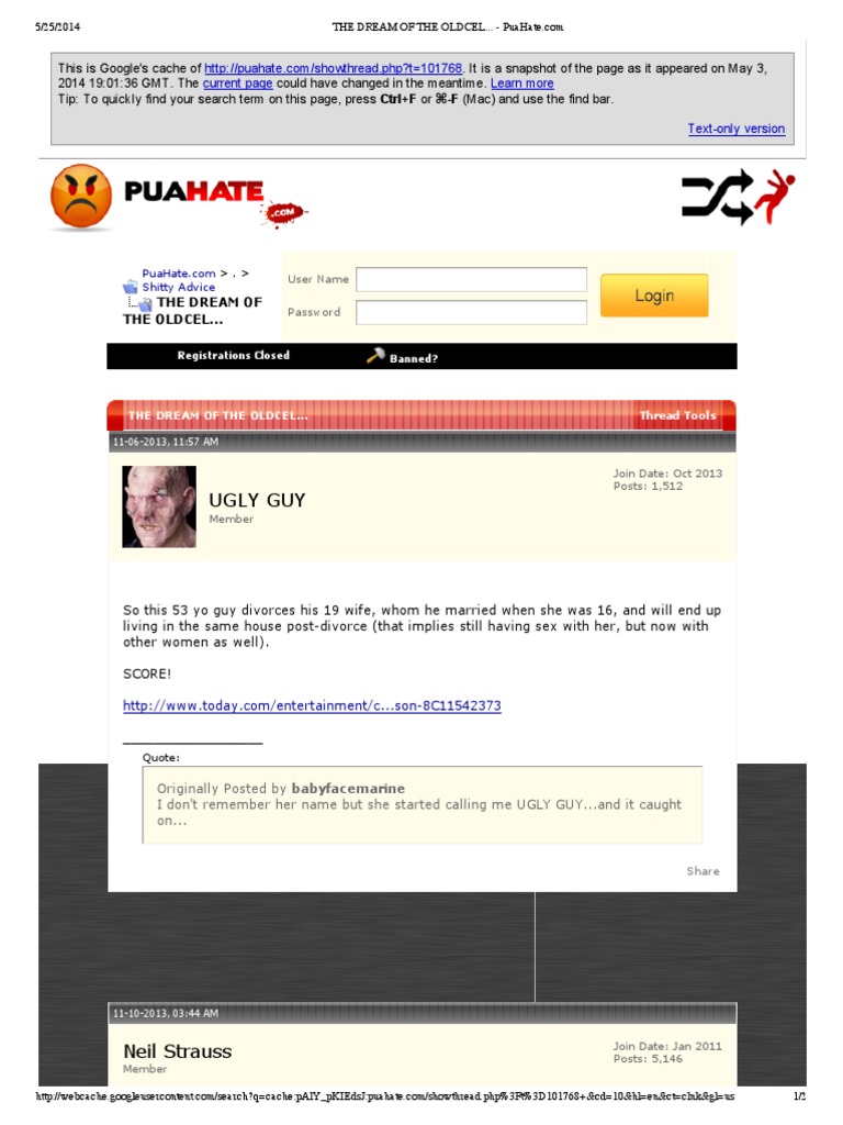 Elliot Rodgers: PUAHate - Com Posts | PDF