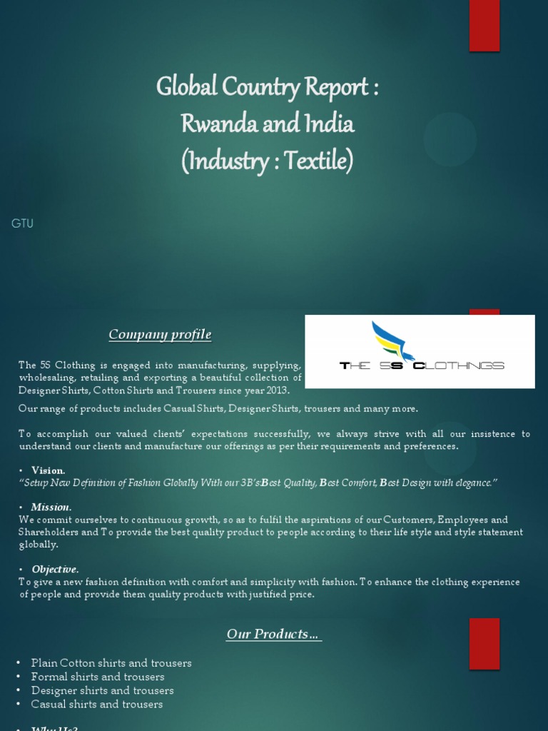 Rwanda-India Textile Industry Insights | PDF | Retail | Promotion ...