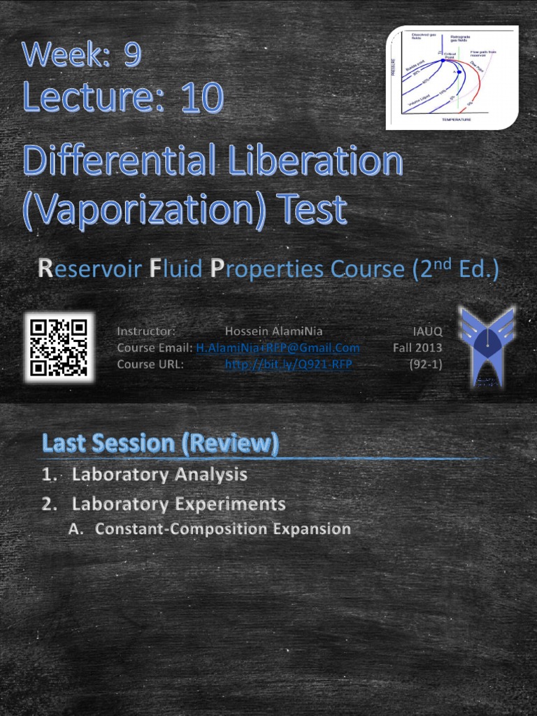 Differential Liberation Test | PDF | Petroleum Reservoir | Gases