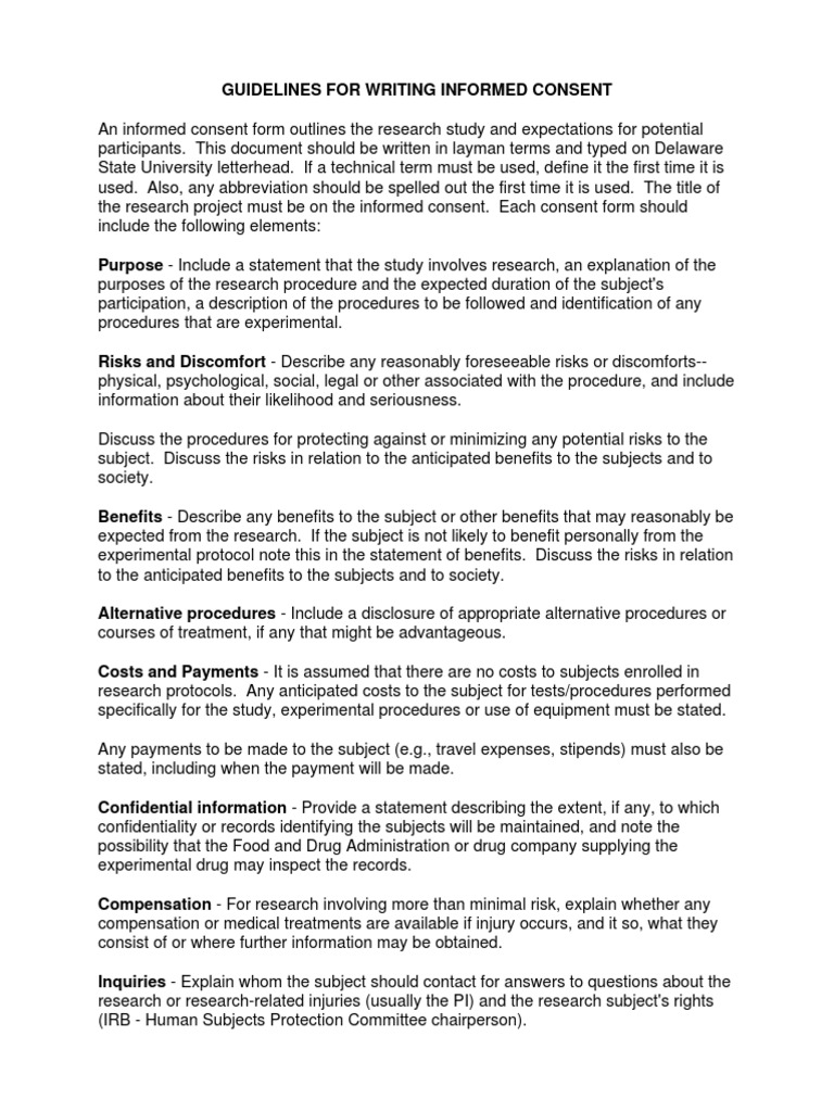 Informed Consent | PDF | Institutional Review Board | Informed Consent