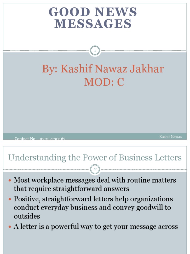 Positive and Negative Letters | Communication | Psychological Concepts