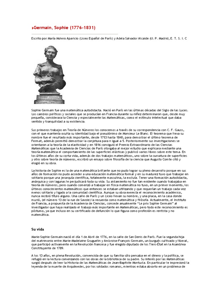 Sophie Germain | PDF | Número primo | Science