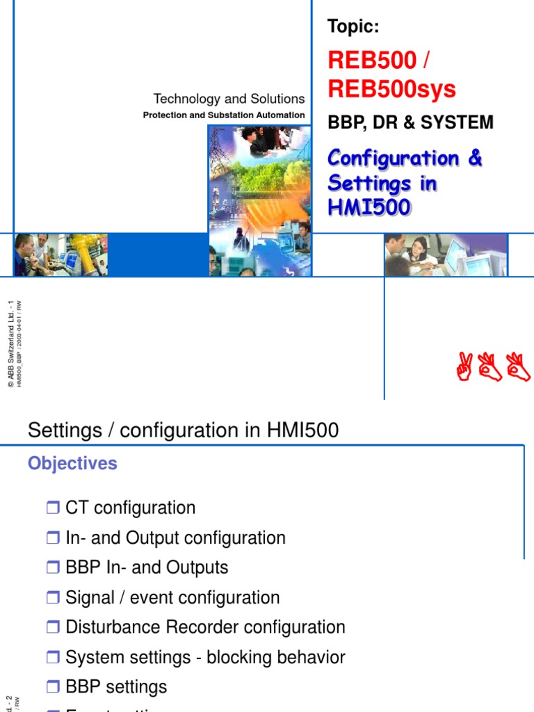 REB500 / REB500sys: Configuration & Settings in HMI500 | Download Free ...